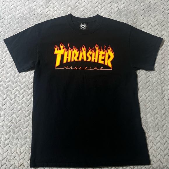 Thrasher | Shirts | Black Thrasher Tshirt | Poshmark